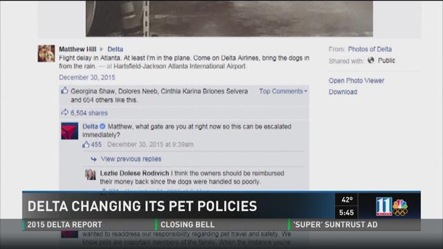 Delta's new pet-handling policy complicates check-in process | 11alive.com Delta's new pet-handling policy complicates check-in process | 11alive.com